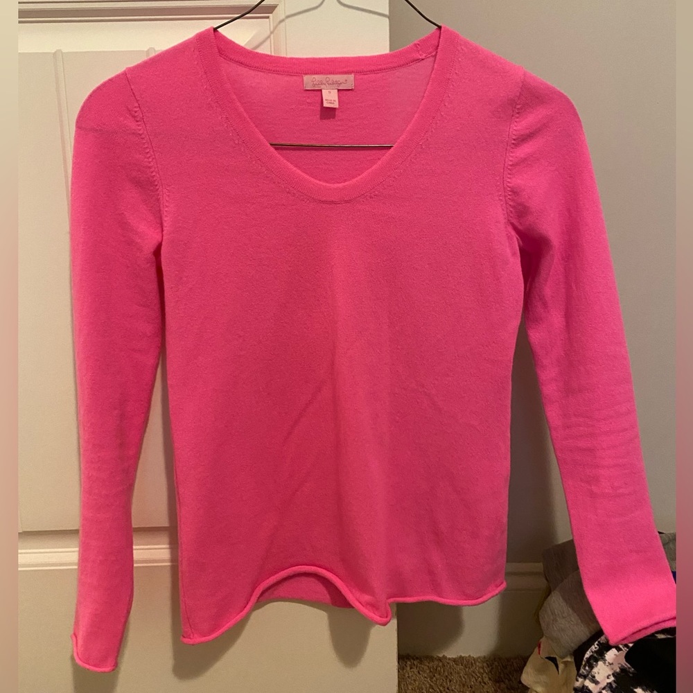Lilly Pulitzer Hot Pink Sweater - Gem